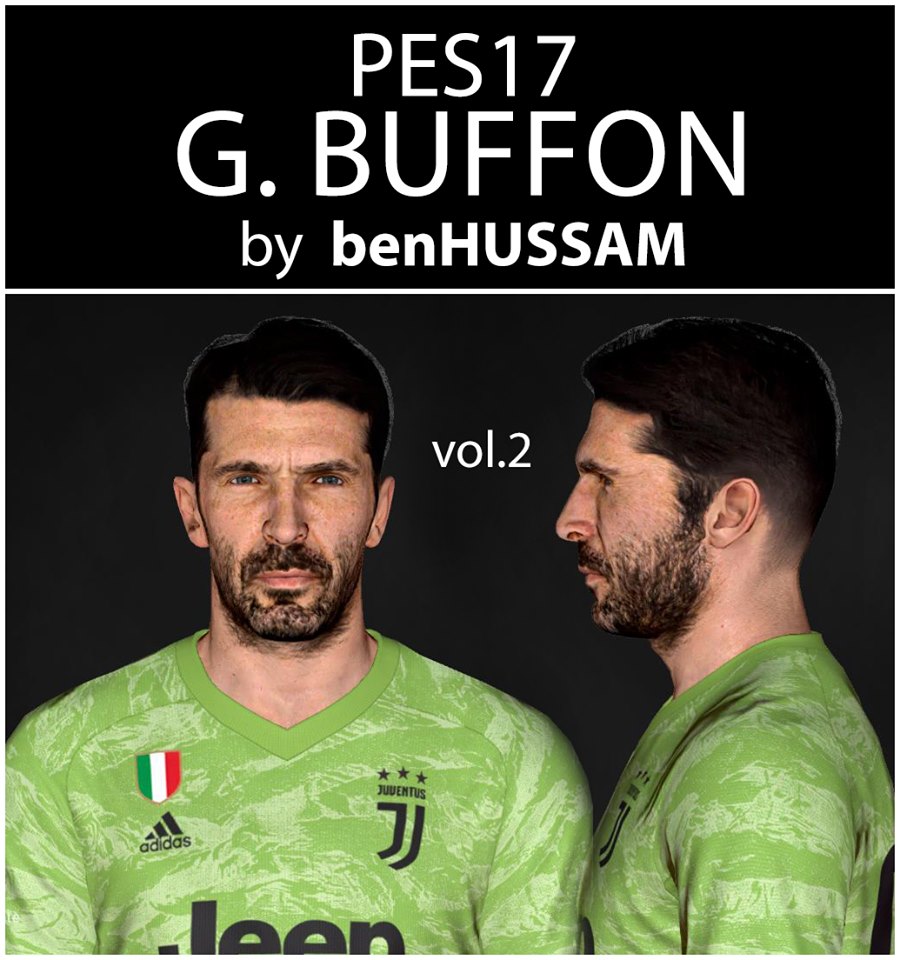 PES 2017 Faces Gianluigi Buffon by BenHussam ~ SoccerFandom.com | Free ...