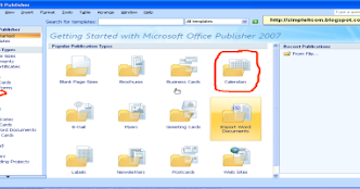 Cara Membuat Kalender Pada Microsoft Office Publisher 2007 - Tutorial Microsoft Office