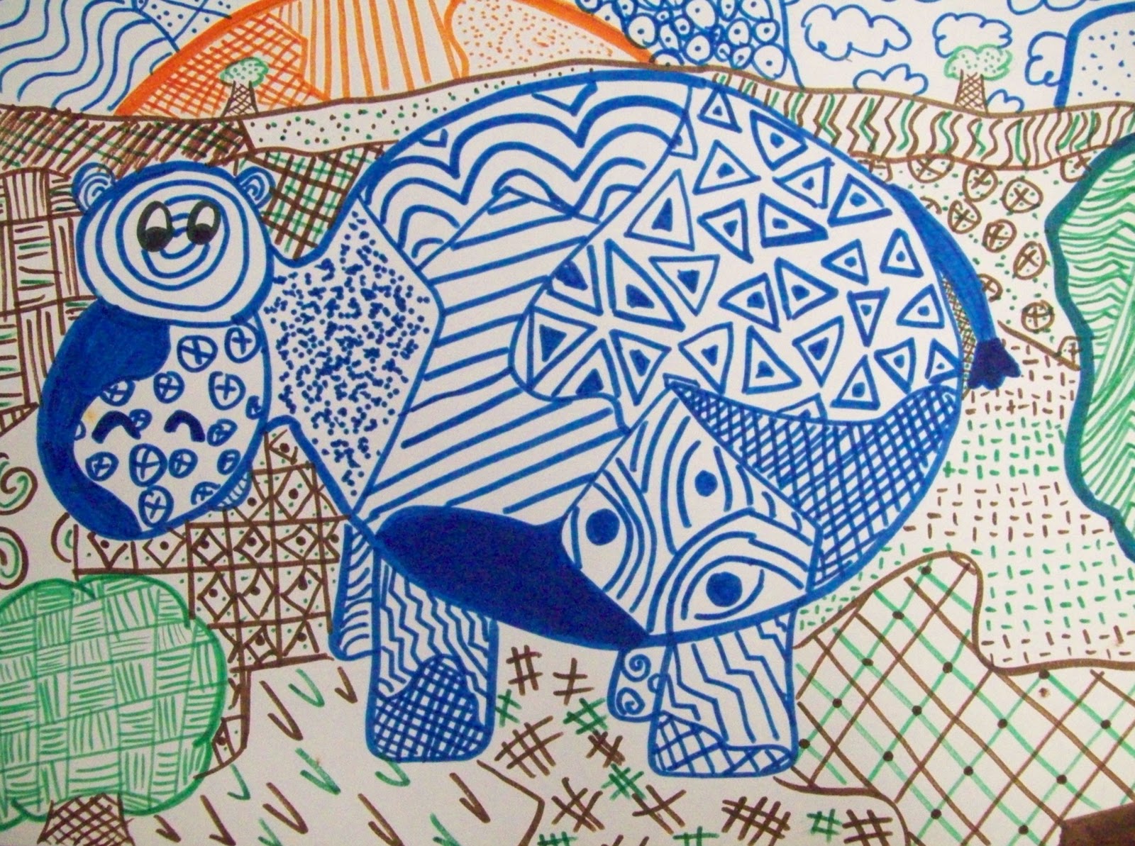 my artful nest: Texture Animals