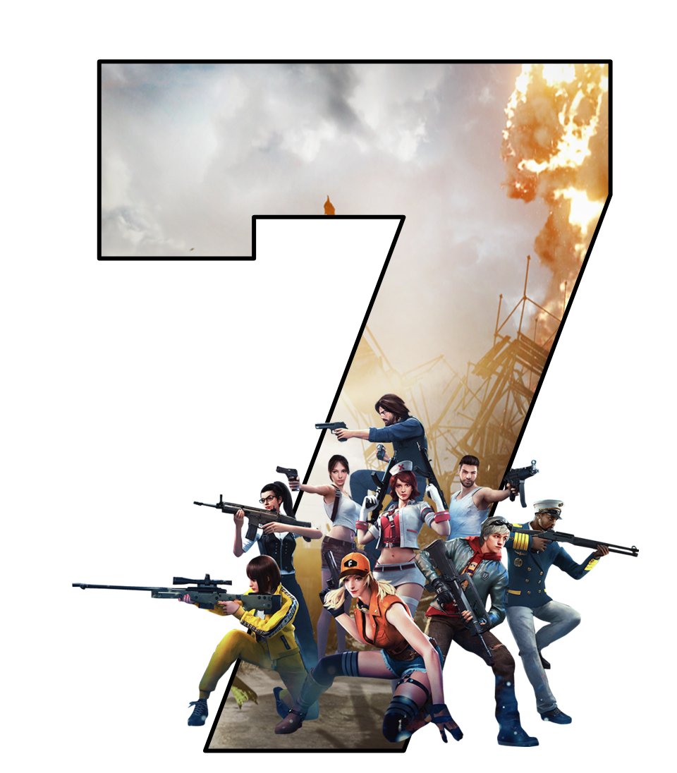 Kits imprimibles gratis : Free Fire Números