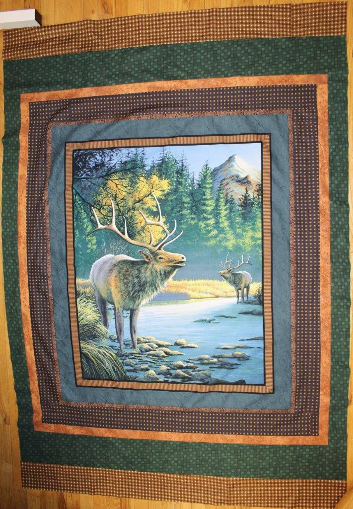 Sarah Lynn's Quilting: Elk Panel Quilt Top