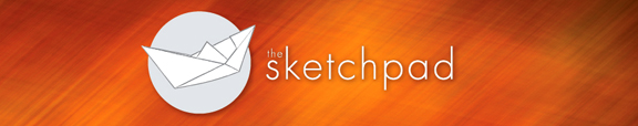 The Sketchpad: Orange Brushed Texture