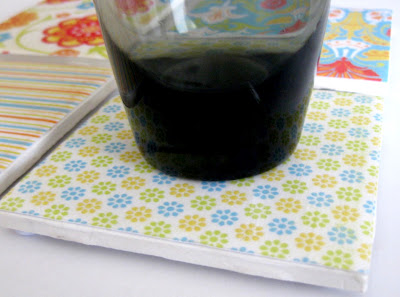 19Eighty Expressions: Mod Podge Tile Coasters
