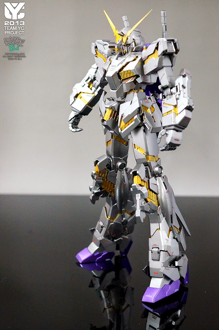 MG 1/100 Full Armor Unicorn Gundam Ver. Ka "Metallic Silver" Painted Build