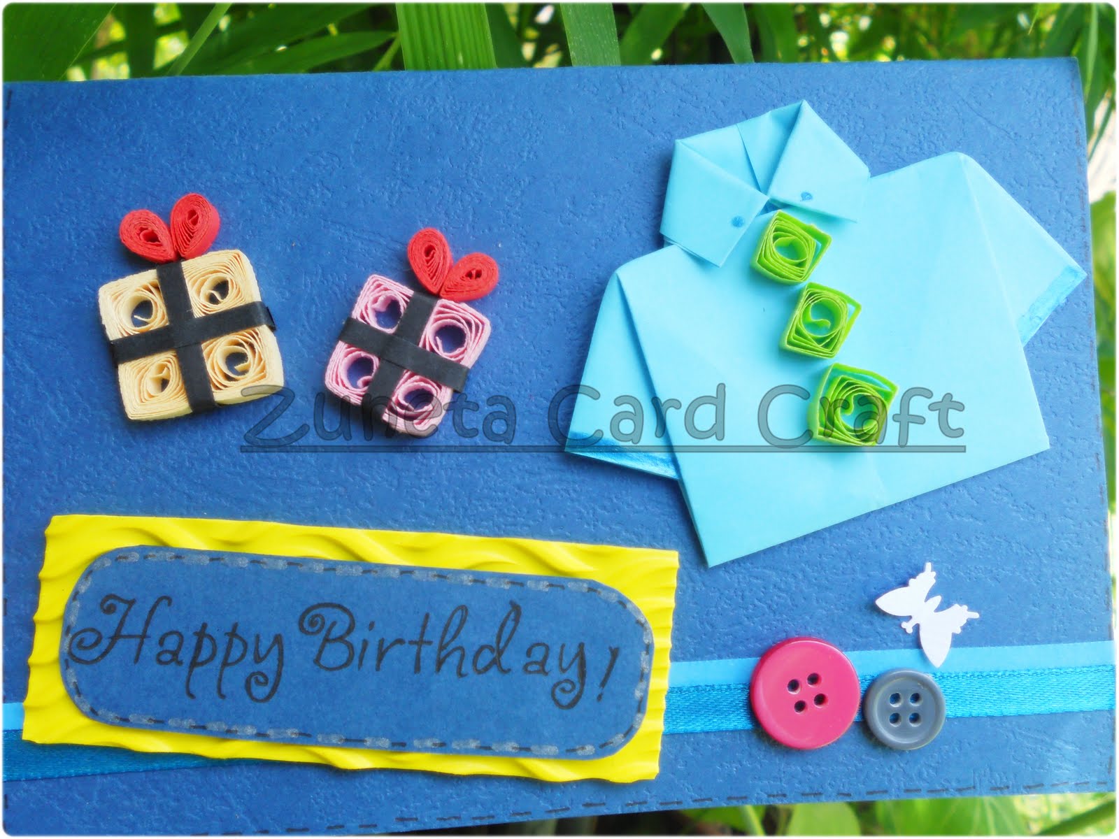 KAD 022- Happy Birthday | Zuneta Card Craft