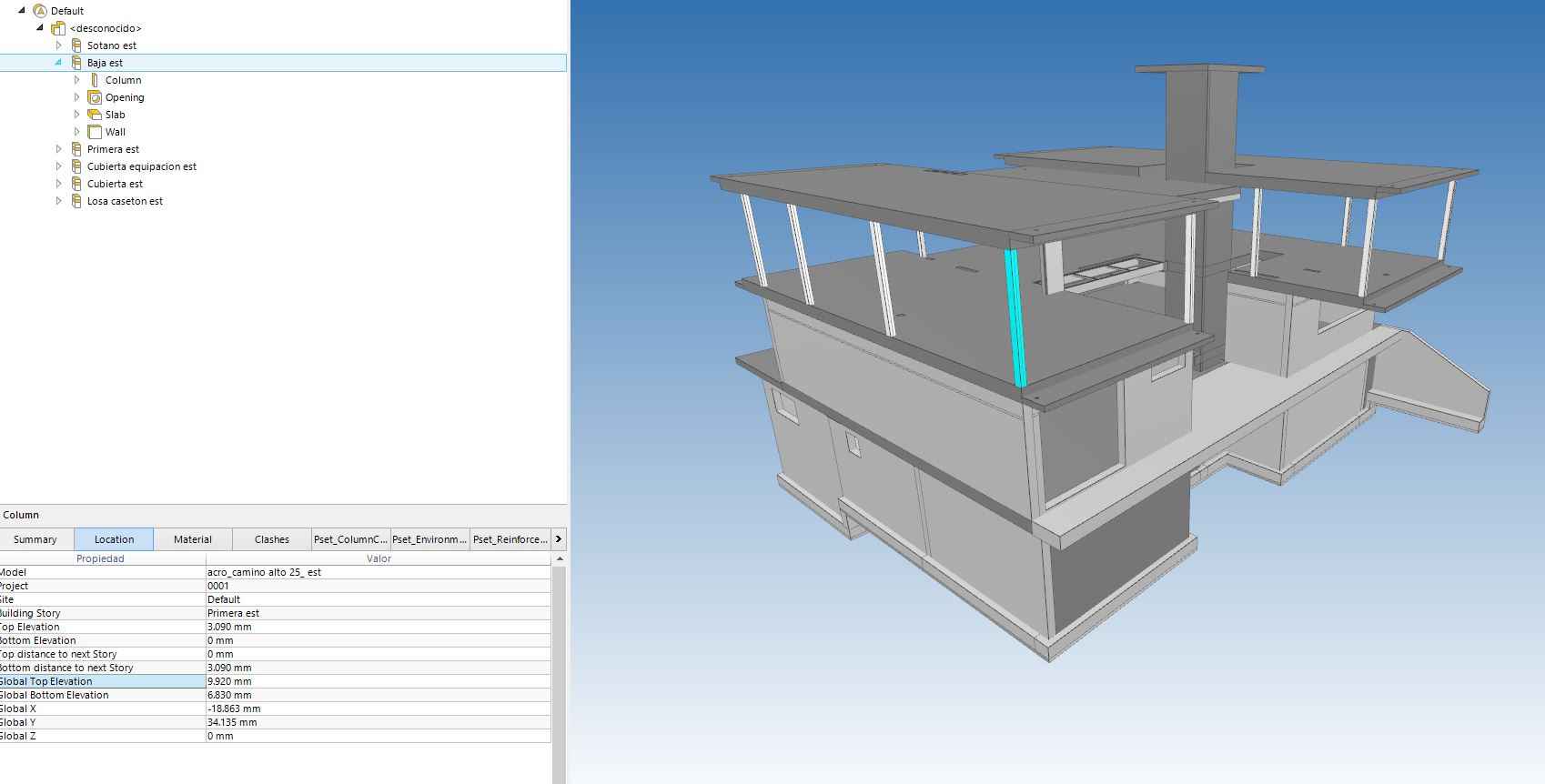 Estructura de la información en los proyectos tradicionales, Revit e IFC.