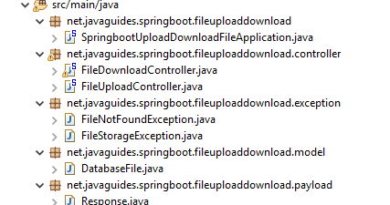 Upload / Download File using Spring Boot, Hibernate and MySQL Database