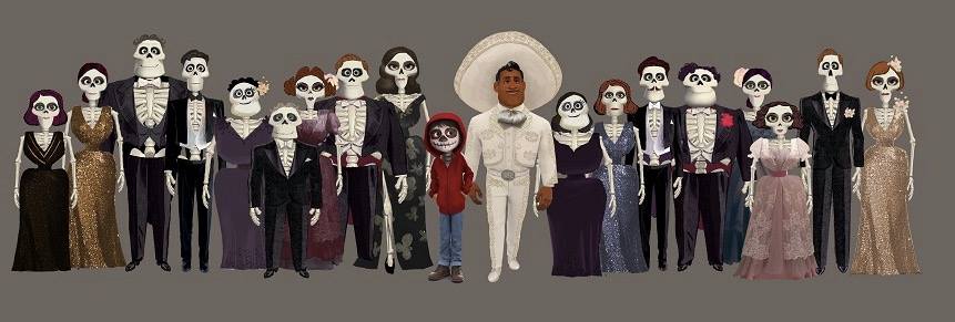 Vorrei essere un personaggio austeniano: I Concept Art di Coco