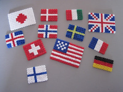 Krea Krumspring: Hama perle flag