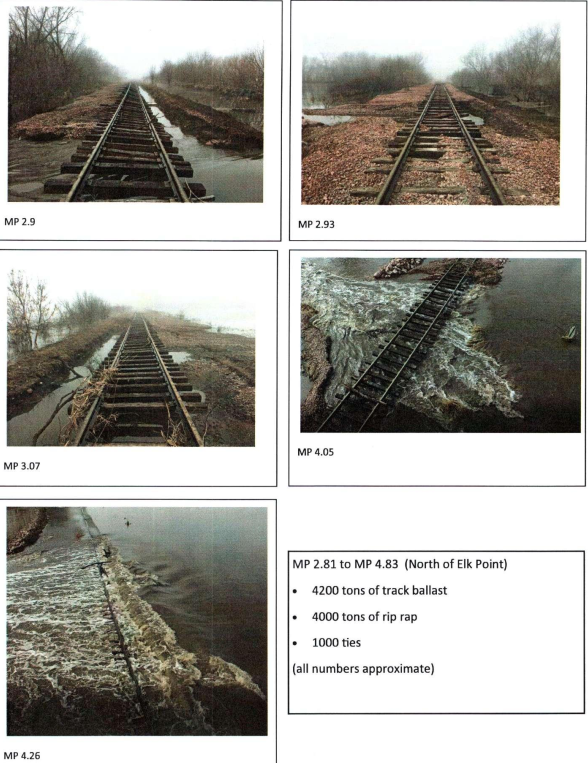 Industrial History: Flood of 2019:D&I/Milw Bridge Washouts by Big Sioux ...