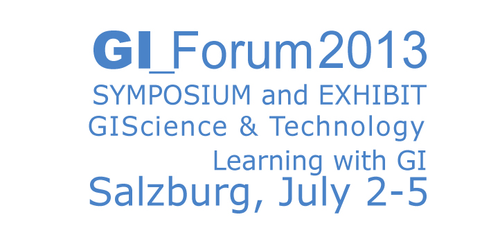 Z_GIS - experts for the spatial view: Final Call for Papers - GI_Forum 2013