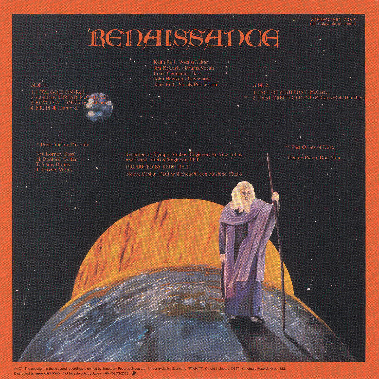 Darius, Don't You Get The Feelin: Renaissance - Selftitled (Progressive ...