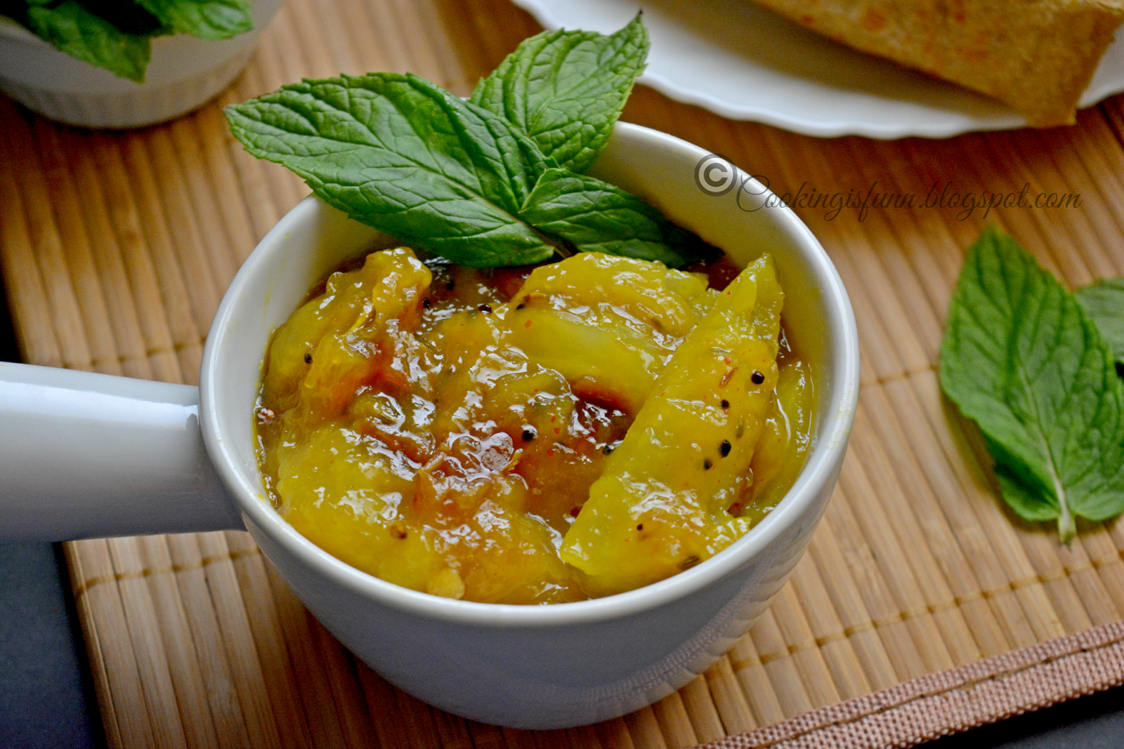 Cookingisfunn: Kacche Aam ki launji - Raw mango Launji
