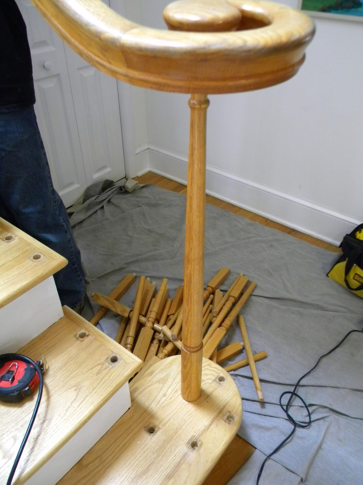 Wood Stairs and Rails and Iron Balusters: Wavy Iron Balusters Ocean City NJ