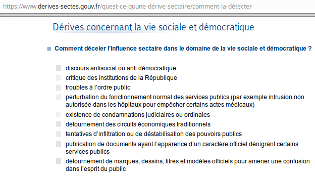 Liberté Egalité Fraternité: Les sectes et comment s'en prémunir...