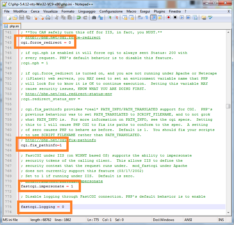 Lavori e Lavoretti: Ambiente di Sviluppo: Installare PHP sotto IIS 7 su ...