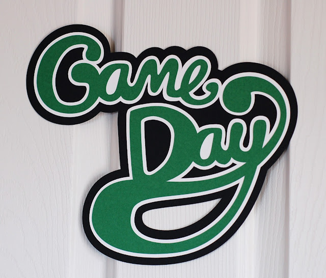 Paper Creations by Kristin: Game Day Sign (football)