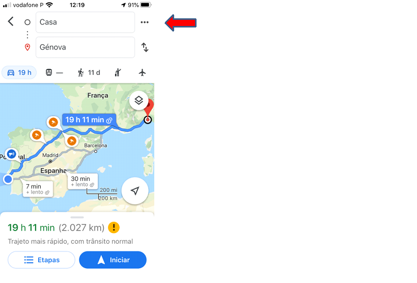 Como definir e organizar o SEU trajeto de viagem no Google Maps