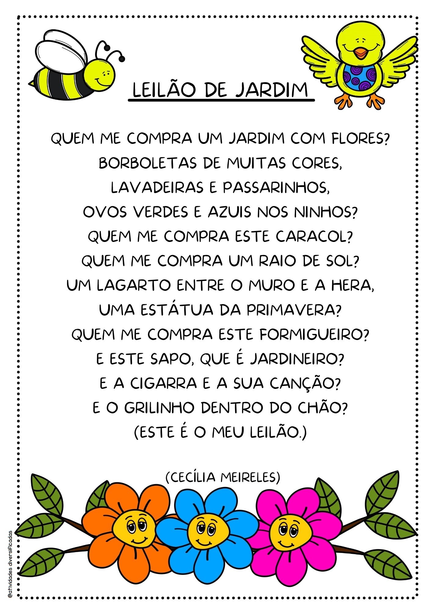 **♥***♥** Diário da Profa Glauce **♥***♥**: POEMAS - PRIMAVERA