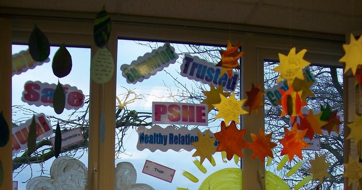 Creative Teaching Displays: PSHE Window Display - Relationships