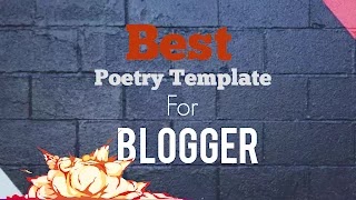 Urdu Poetry Template For Blogger | Blogger widgets