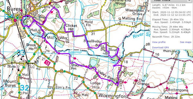 My Adventures 3: Bures Essex/Suffolk Circular Walk 12th November 2020