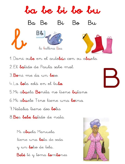 Mi Clase: LECTOESCRITURA. Trazo letra B