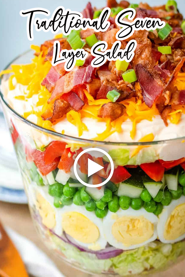 Traditional Seven Layer Salad
