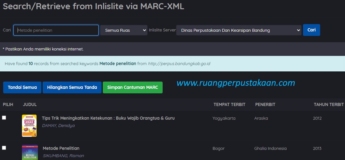 Panduan Inlislite Copy Cataloging di SLIMS 9 - Ruang Perpustakaan