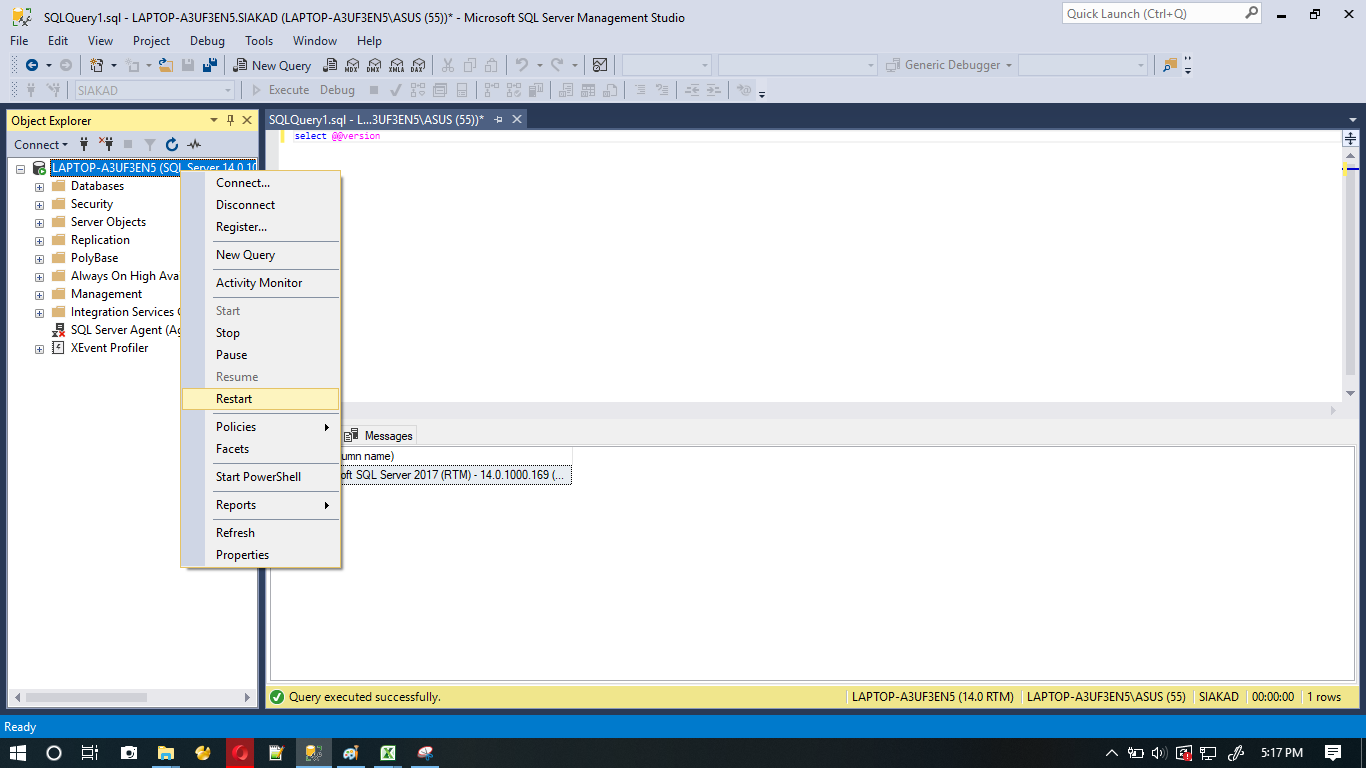 Cara Setting Database SQL Server 2017 Agar Dapat Diakses Komputer Lain ...