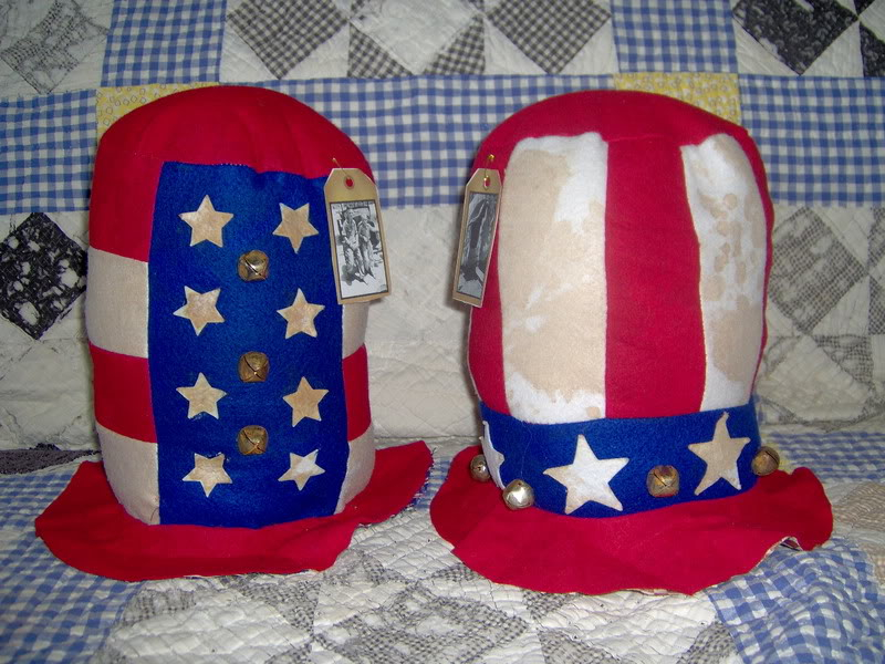 Creative Glitter: Very Primitive Americana Hats..............