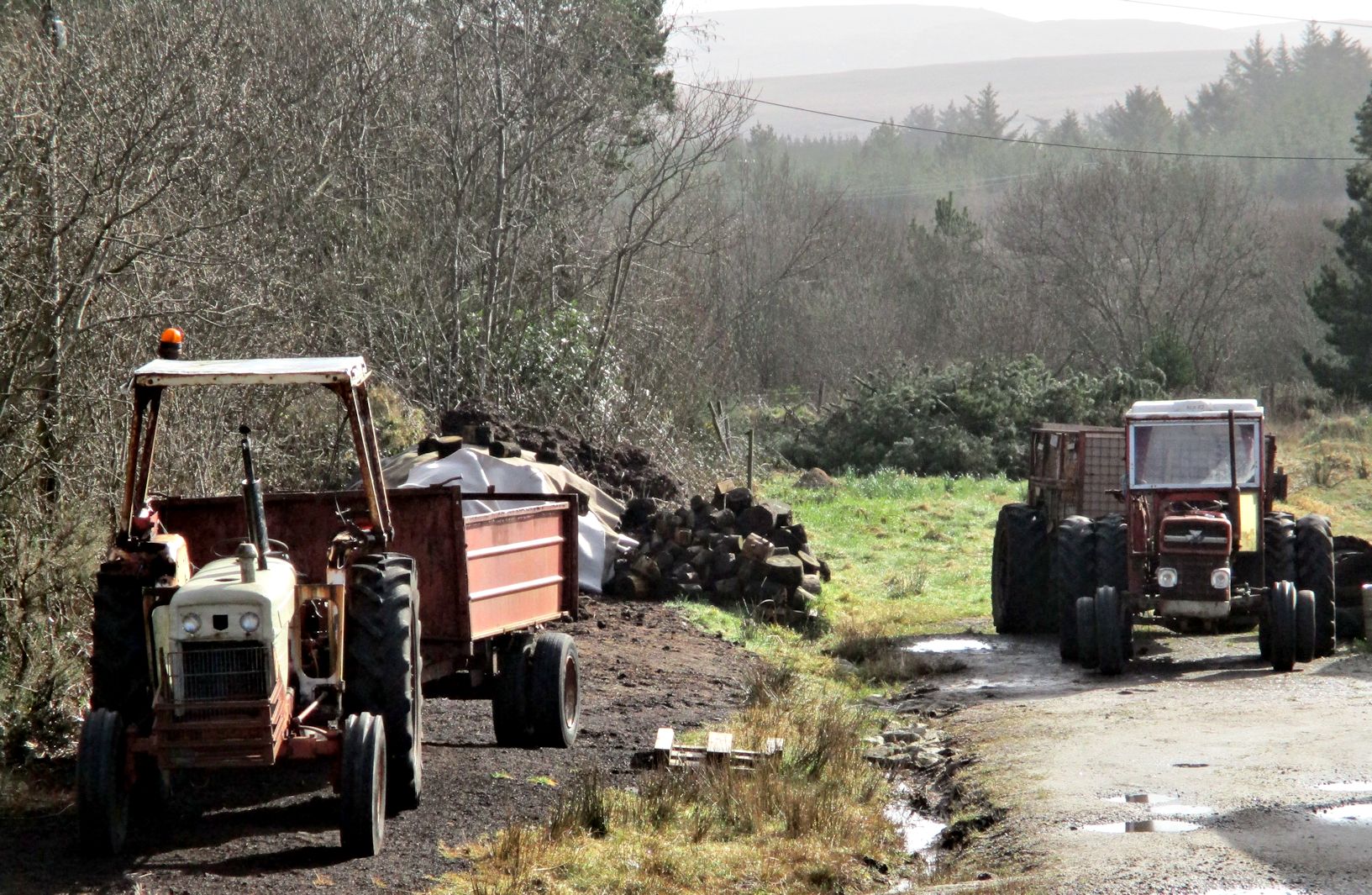 Somewhere in Ireland: tractors