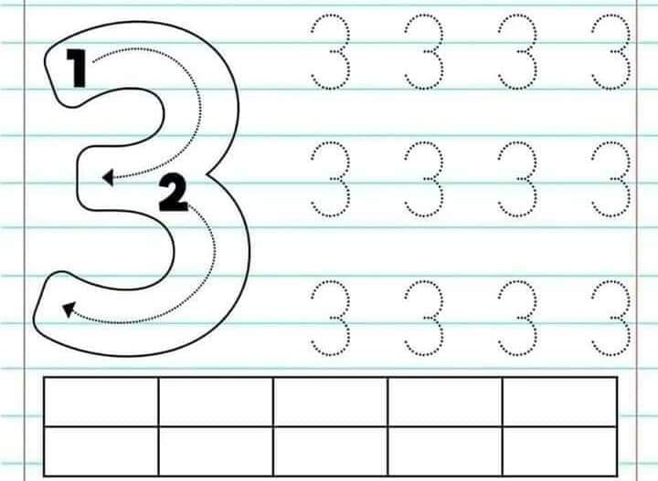 Numerais grafomotor Numerais grafomotor para trabalhar o traçado ...