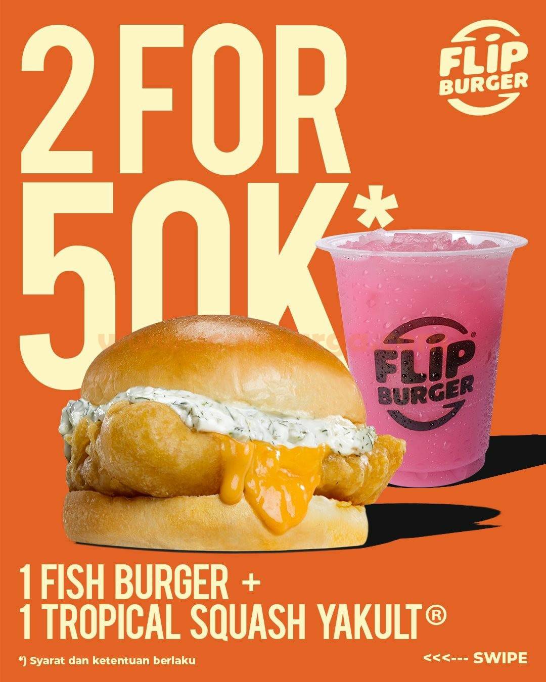Promo Flip Burger Super Deal harga mulai Rp 19.000 | scanharga