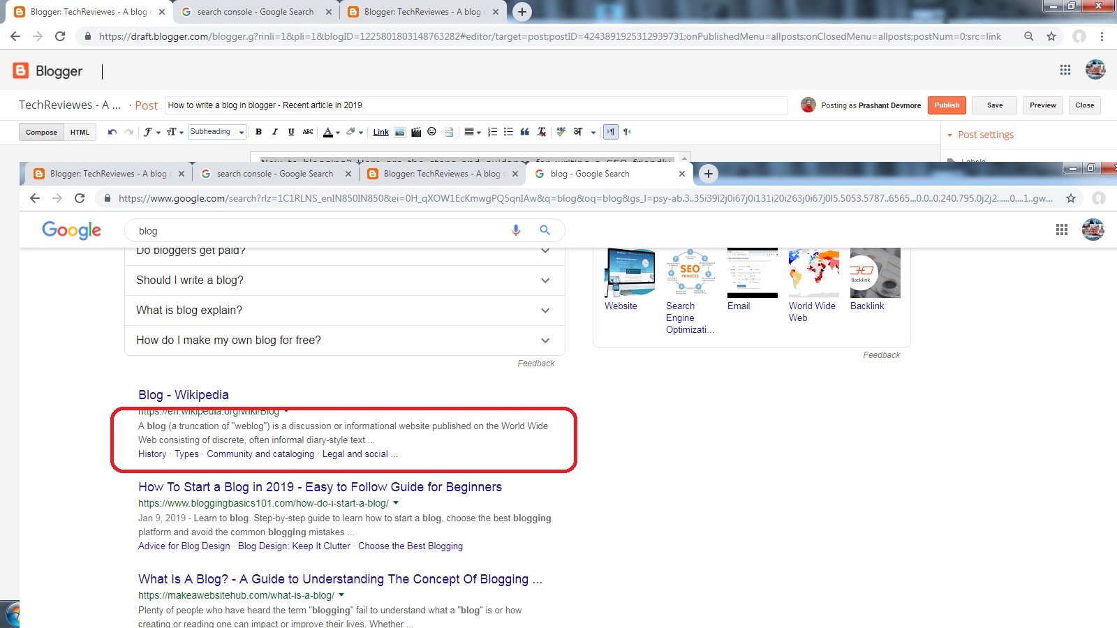 Blogging | How To Write Blog Post | Google Blogger
