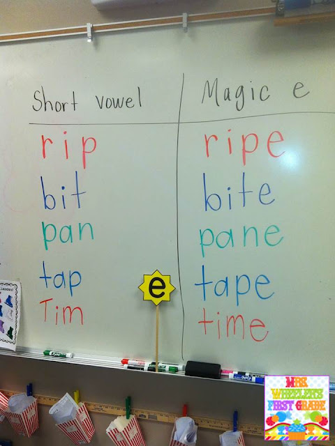 Mrs. Wheeler's First Grade Tidbits: Look Out!! It's Magic e!!