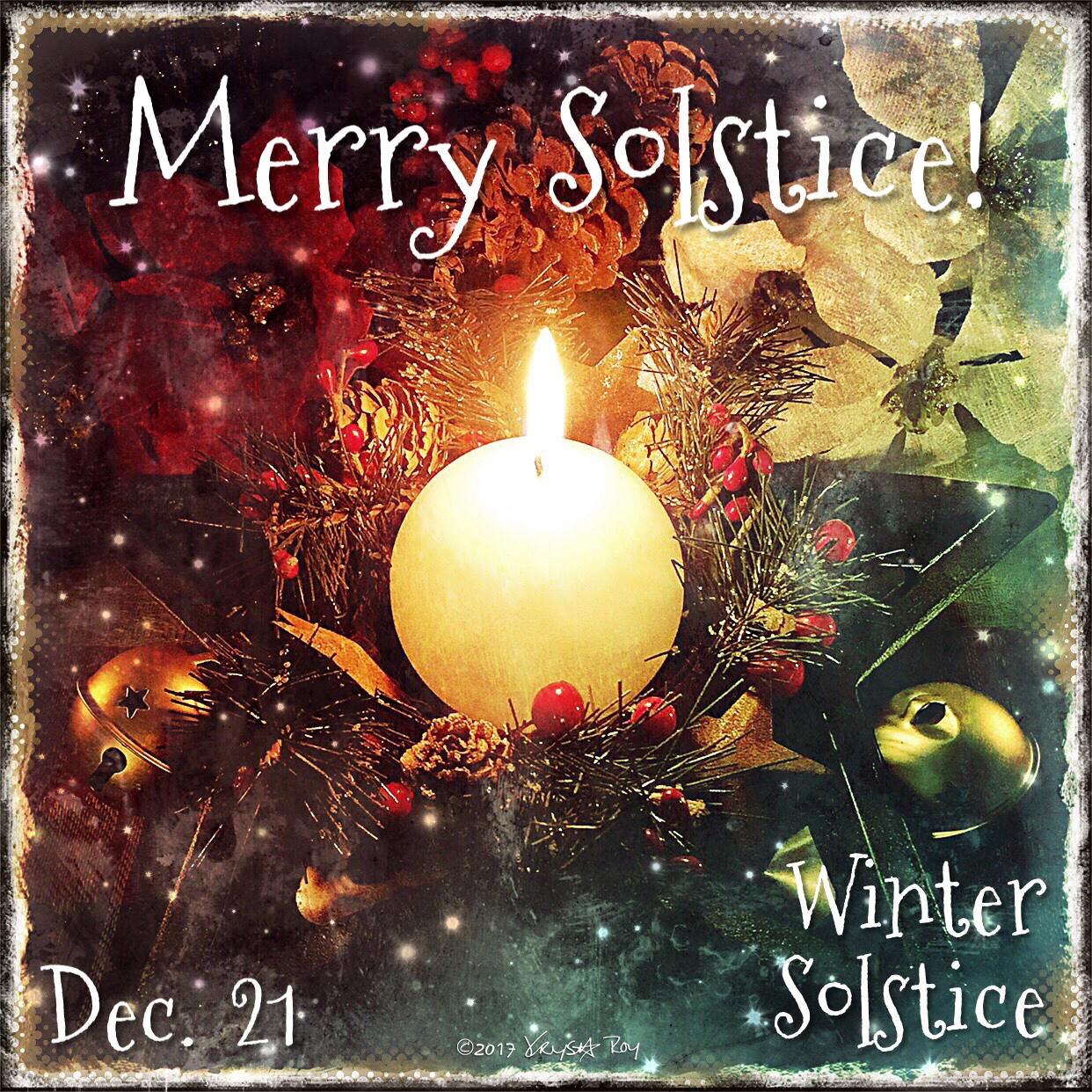 Inspirations: Digital Art + Mixed Media: Merry Solstice!