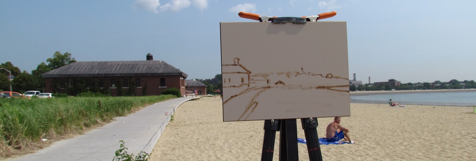 MAUREEN VEZINA OIL PAINTER: Carson Beach in July