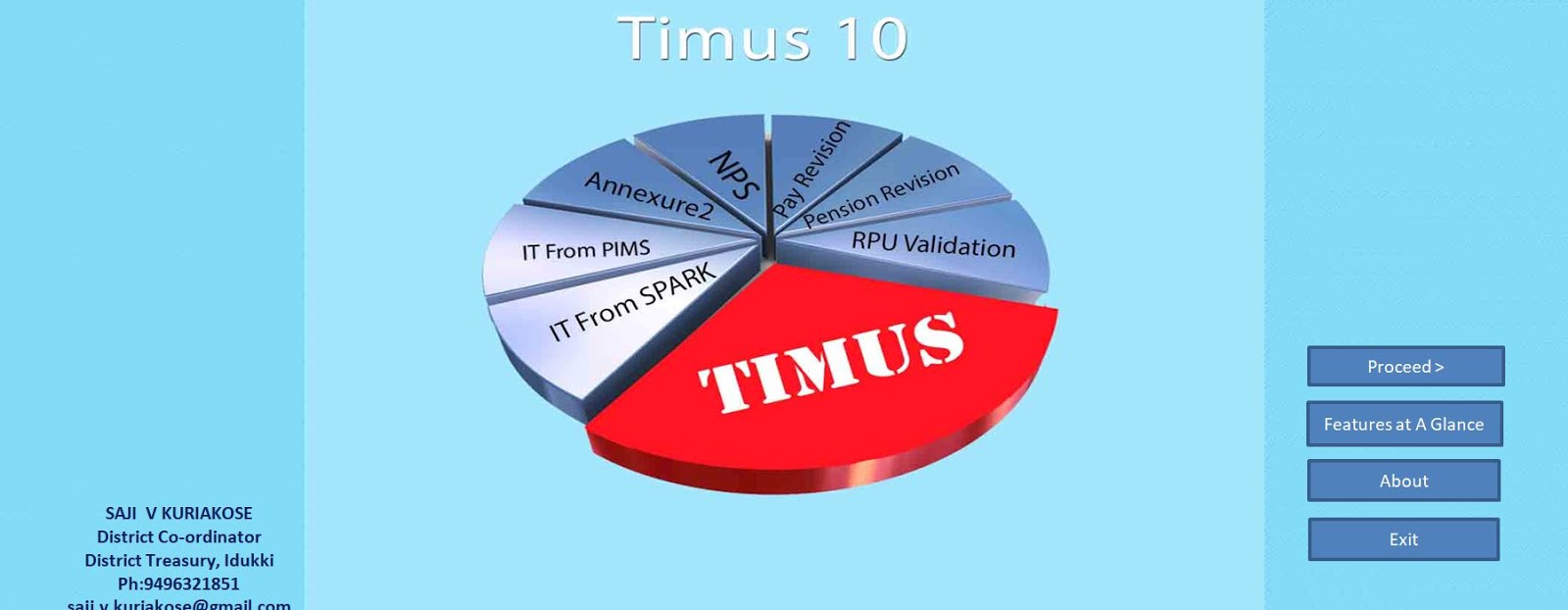 TIMUS-Unique Multi Purpose Utility Software