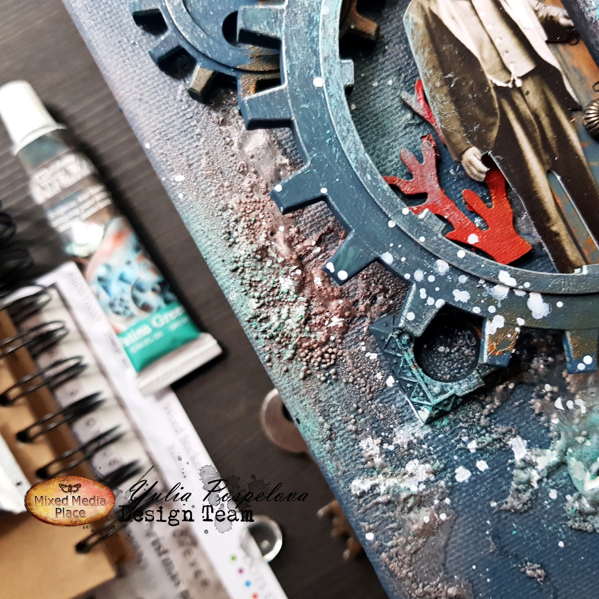 Mixed Media Place: Inner thoughts canvas by Yulia Pospelova