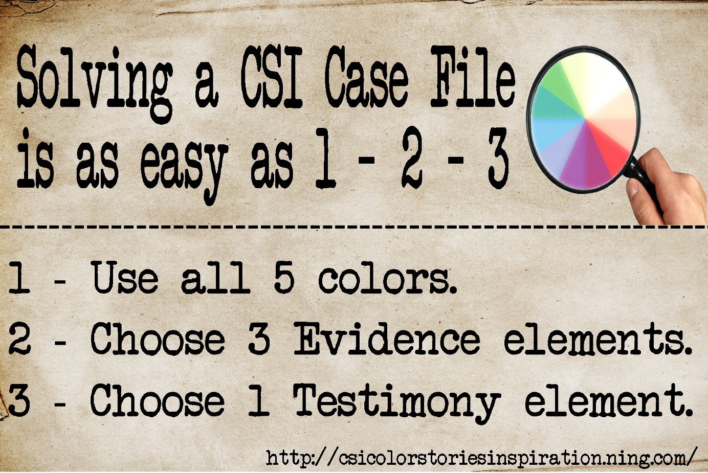 Little Scraps of Magic: Make a Wish {CSI Case File No.