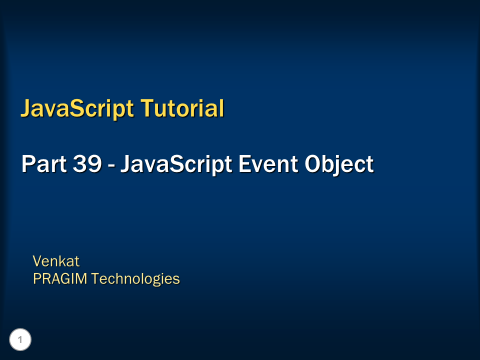 Sql server, .net and c# video tutorial: JavaScript event object