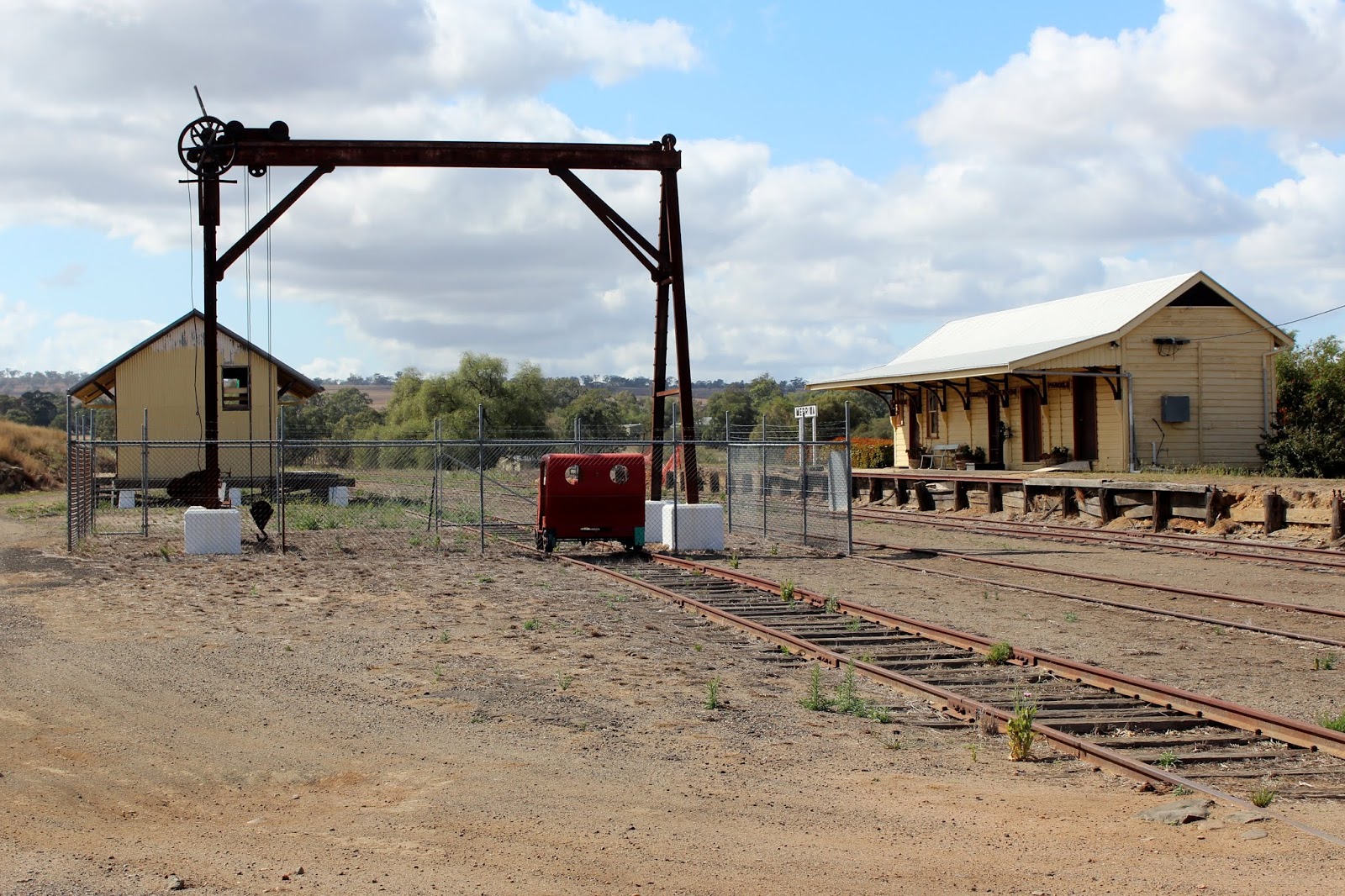 rusted2therails: Merriwa station,yard and silo