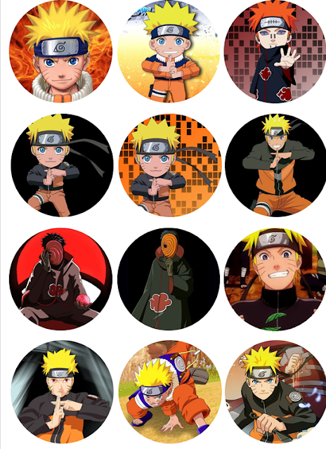 Kits imprimibles gratis : Toppers Naruto