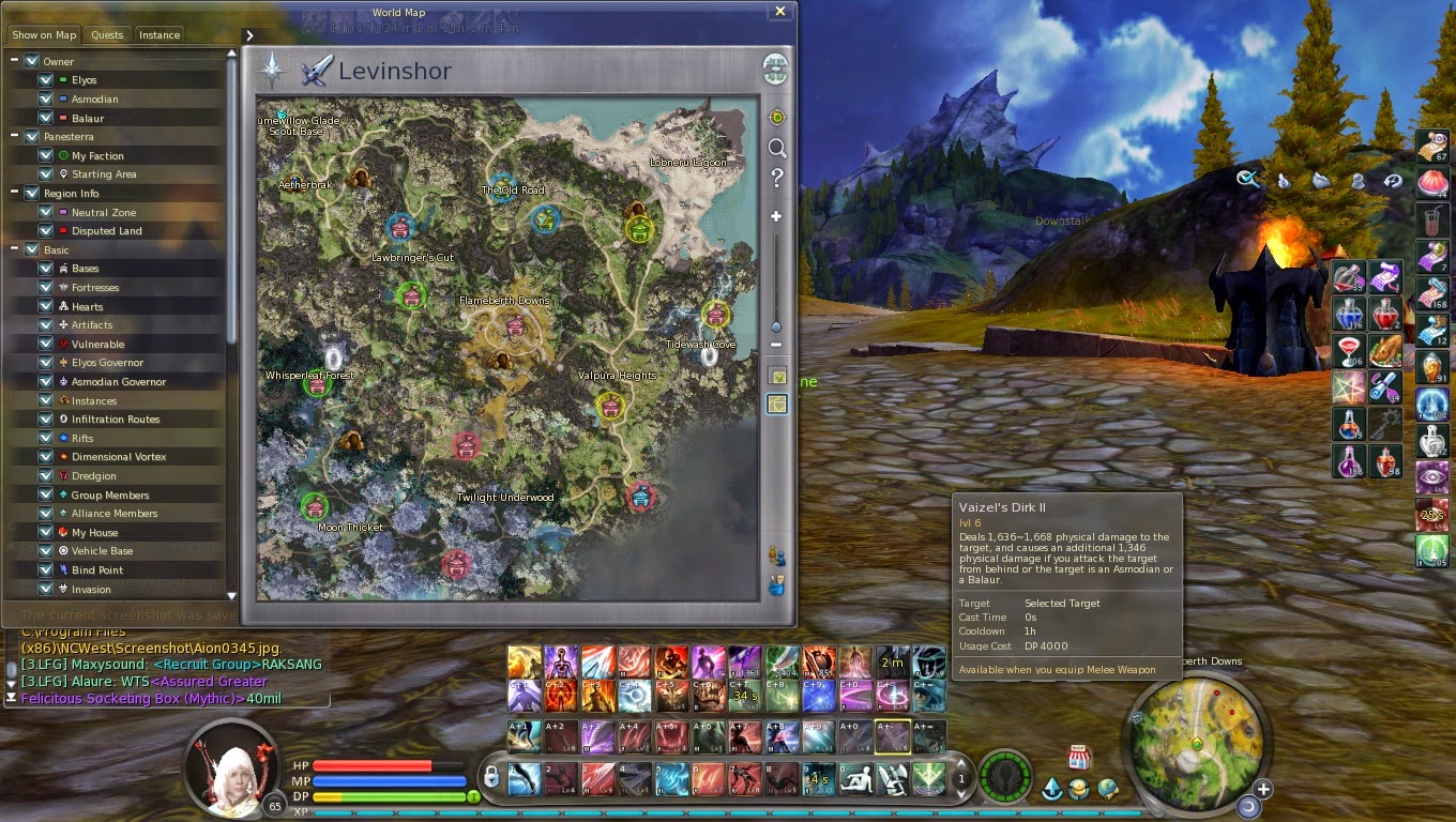 Karolyne Of Aion: Aion 4.7 Regions: Levinshor