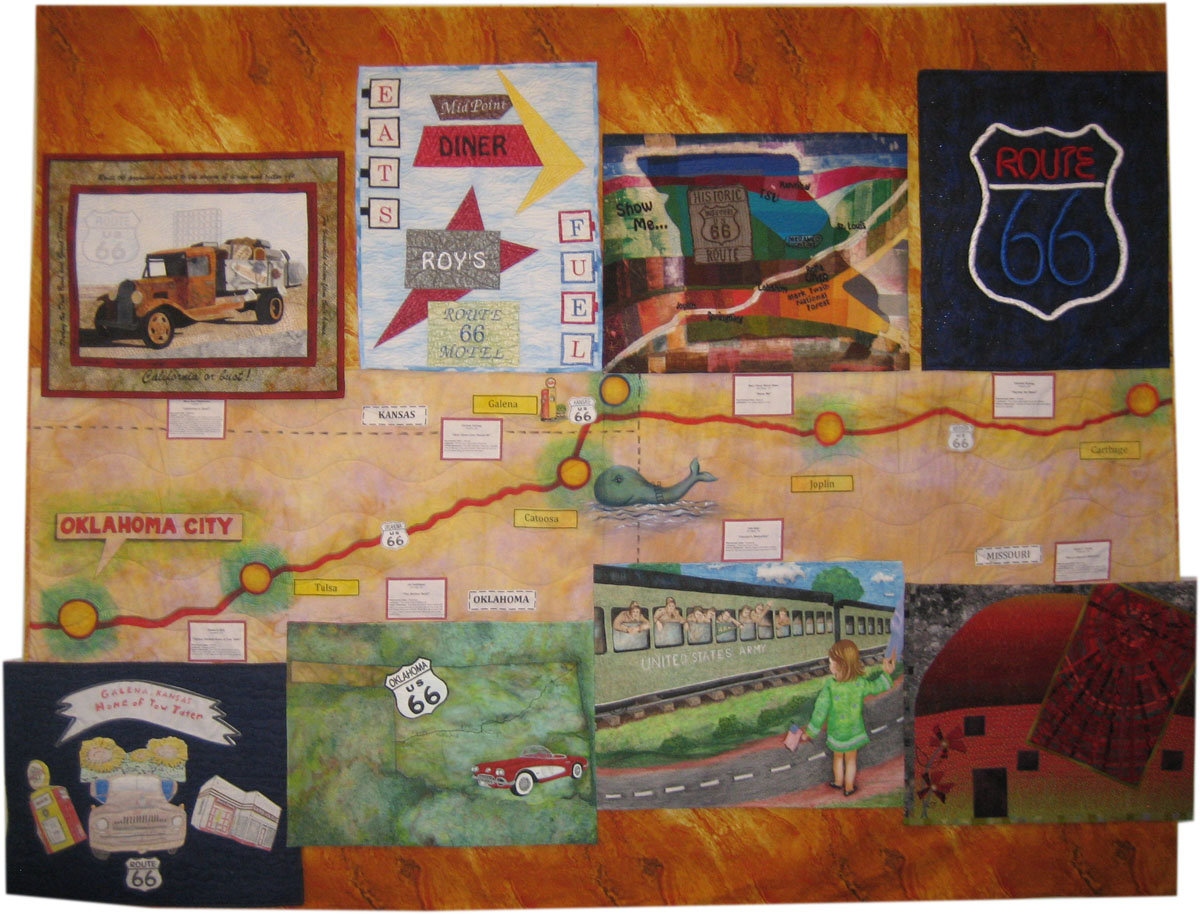 Route 66 Quilts: The Quilt Pics are in and An Artist Gathering Planned
