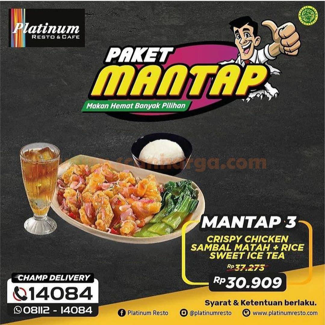 PLATINUM RESTO Promo Harga Spesial Paket MANTAP - scanharga
