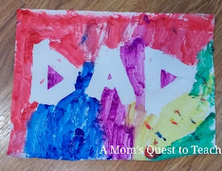 A Mom's Quest to Teach: Crafts: Father's Day Painting: Creating a ...