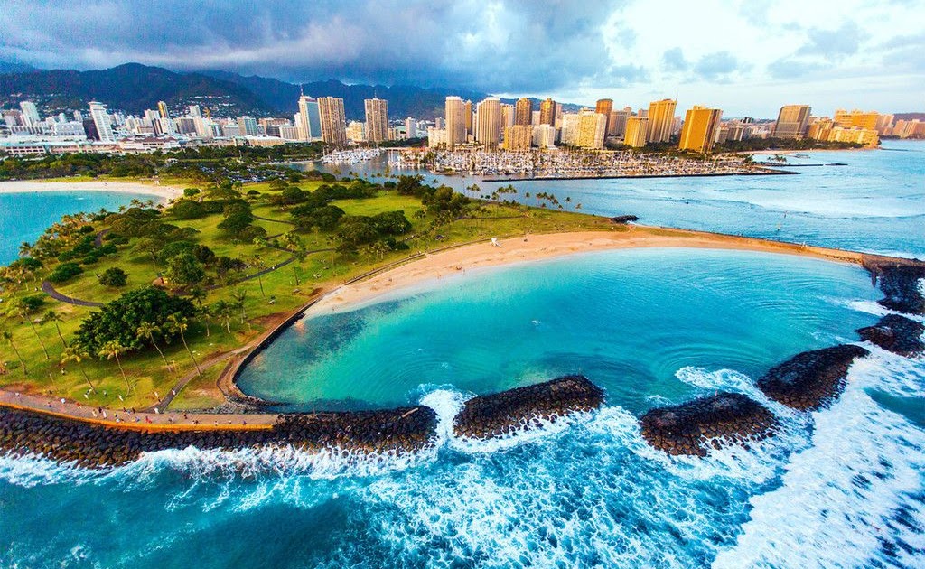 Oahu Photos: Magic Island Aerial View