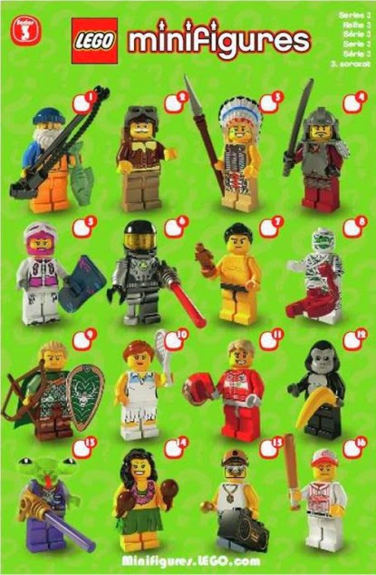 The Minifigure Collector: Lego Minifigures Series 3 Rarity Guide